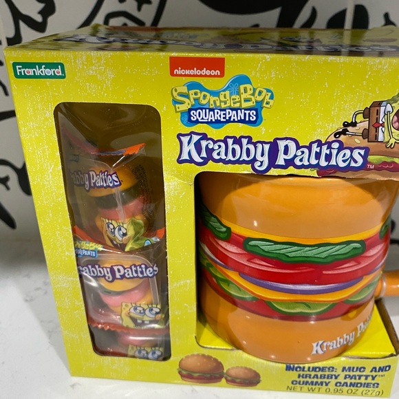 Nickelodeon | Kitchen | Nib Spongebob Squarepants Krabby Patties Mug ...